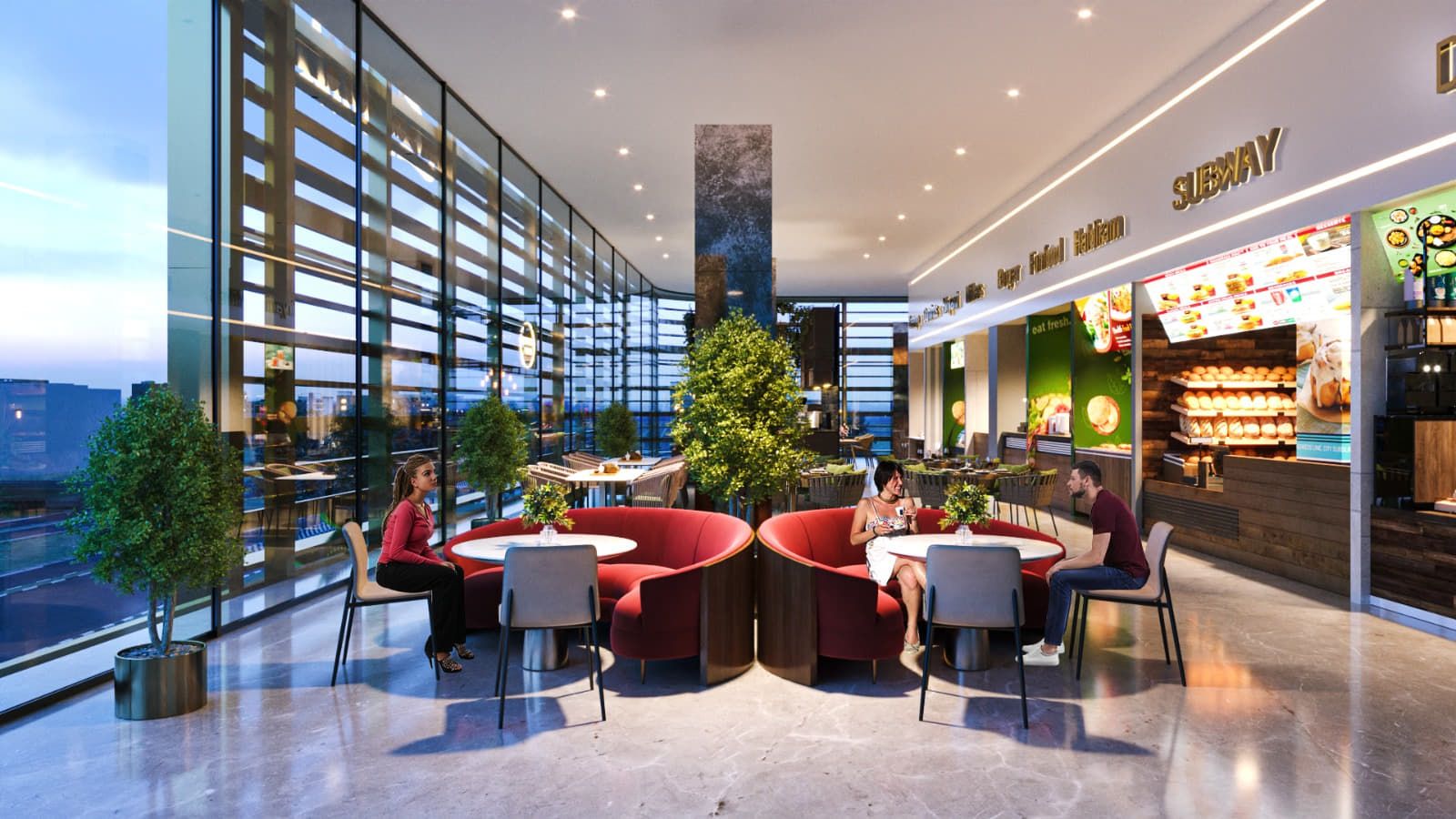 M3M The Line Food Court